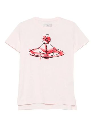 Vivienne Westwood t-shirt à imprimé Orb - Rose