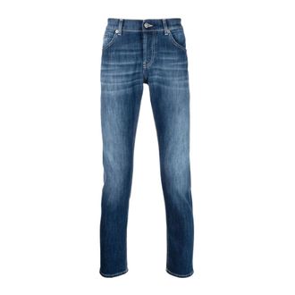 Dondup Schmal geschnittene Indigo-blaue Stretch-Baumwolljeans - - Jeans - Herren - Blau - W28