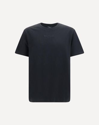 Balmain Embroidered logo T-shirt Male S