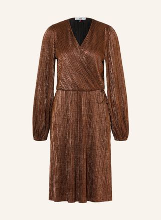 Cinque Cinque Plisseekleid Ciissy In Wickeloptik Mit Glitzergarn rot