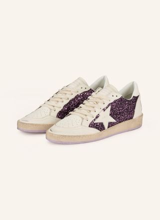 Golden Goose Sneaker Ball Star Mit Pailletten lila