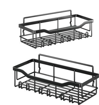 Generic badezimmerregal einfach zu installieren badezimmer regale ohne bohren große kapazität ohne bohren duschorganizer für badezimmer küche