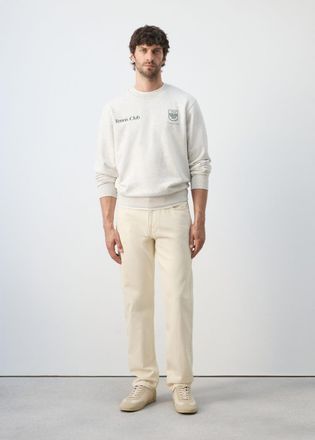 Mango Sweat-shirt polo 100 % coton gris - Homme - XL - MANGO MAN