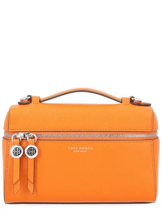Tory Burch Womens Bag Romy Slim Orange Cow Leather Handbags Hand
