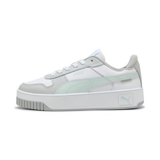 Puma Carina Street Sneaker, White Peaceful Blue, 39 EU
