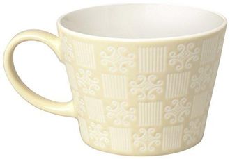 Excelsa Etnika Tasse Jumbo 415 ml, Porzellan, Cremefarben, 11 x 11 x 8 cm