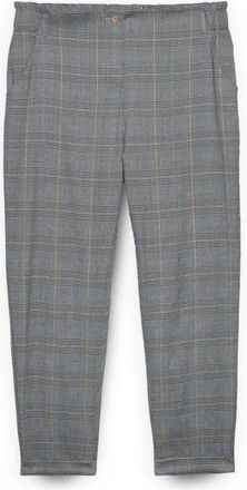 Fiorella Rubino Femme, Pantalons, Gris, Taille: 48 FR Pantalon Ballon Imprim&eacute; &agrave; Carreaux