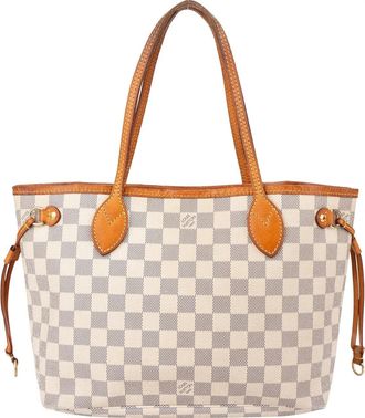 Louis Vuitton Crossbody Bags - Louis Vuitton Damier Azur Monogram Neverfull PM Ha - Gr. unisize - in Braun - f&uuml;r Damen