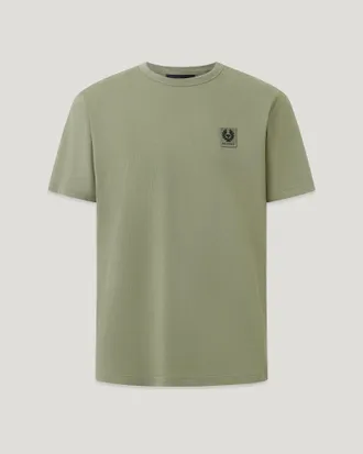 Belstaff T-shirt Belstaff Pour Homme Cotton Jersey Vert Lichen 2xl