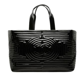 Chanel Pre-owned Vintage Vinyl Tote Bag - - Pre-owned - Damen - Schwarzk - ONE SIZE