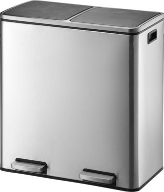 Kitchen Move MAJOR Edelstahl-Tretabfallbeh&auml;lter 60L (2x30L)