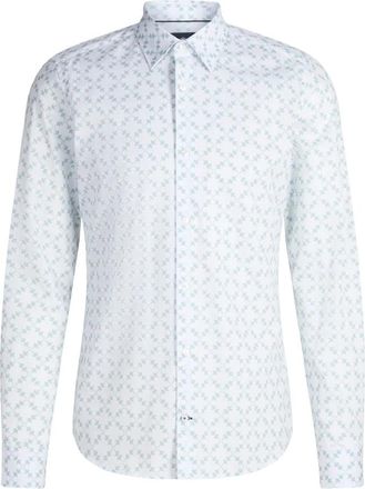 Joop Homme, Chemises, Blanc, Taille: 3XL Kokvilnas krekls ar grafisku rakstu