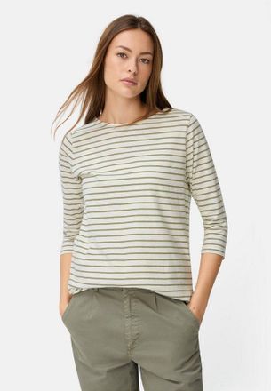 Camel Active Longsleeve mit Seitenschlitzen Dreiviertelarm (1-tlg)