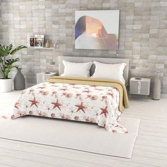 Italian Bed Linen Gedruckt Sommer steppdecke Fantasy, Polyester Füllung, Starfish, 260x270cm