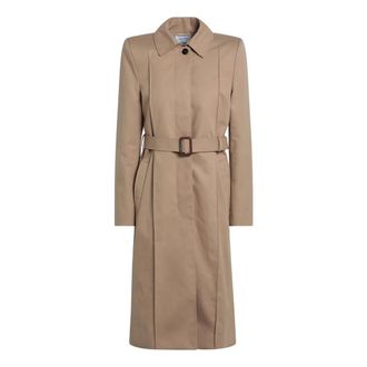 Alexander McQueen Doppelreihiger Mantel - - Coats - Damen - Beige - L