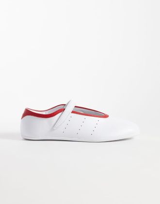 adidas Originals Stan Smith ballerines blanches et rouges