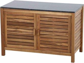 Siena Garden Riva, outdoor-kitchen, Mittelteil, niedrig Gestell Akazie FSC 100%, Granit dunkelgrau