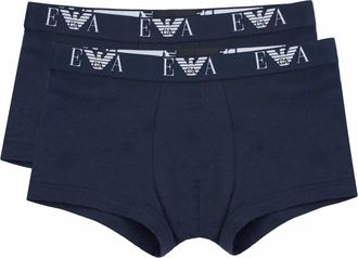 Armani Enganliegende Boxershorts im Doppelpack - - Underwear - Herren - Blau - M