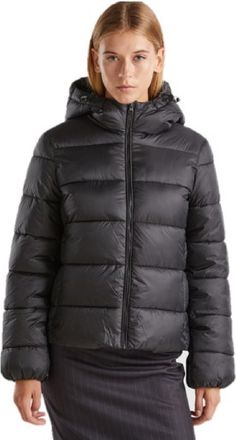 Benetton Damen 2niwdn079 Jacke, Schwarz, L