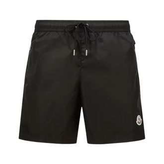 Moncler Logo-Patch Badeshorts - - Swimwear - Herren - Schwarzk - 2XL