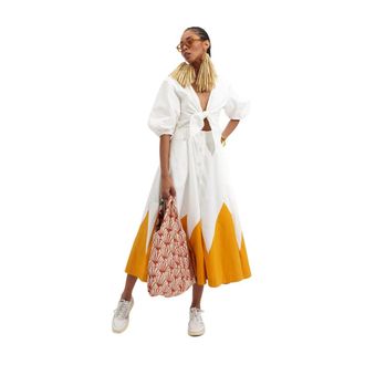 La DoubleJ Summer Tan Maxikleid - - Dresses - Damen - Wei&szlig; - L