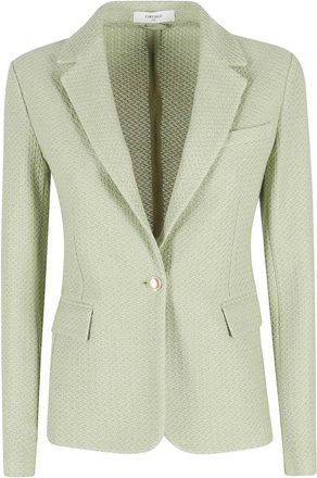Circolo 1901 Femme, Vestes, Vert, Taille: 40 FR Slim FIT Cotone
