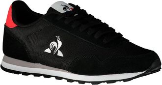 Le Coq Sportif Astra Black/Fiery Red, Unisex-Sneaker für Erwachsene, schwarz/rot (Black Fiery Red), 43 EU