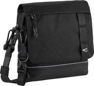 Camel Active Herren Connect Umh&auml;ngetasche mit Magnetverschluss Schwarz, Menswear-S