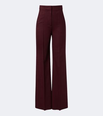 Max Mara Weite Hose aus einem Wollgemisch
