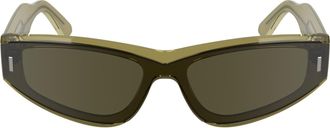 Calvin Klein Unisex Adult Sunglasses CK24534S - Light Brown with Solid Brown Lens