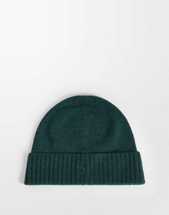 Polo Ralph Lauren bonnet &agrave; logo icon ton sur ton vert fonc&eacute;