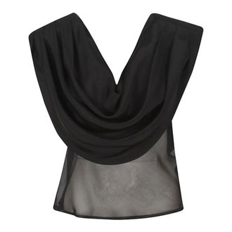 La Collection Marcia Top - - Tops - Damen - Schwarzk - XS