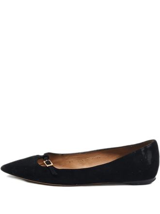 Ferragamo ballerines à bout pointu - Noir