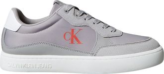 Calvin Klein Jeans Herren Classic Cupsole Mg Nylon Mix Ym0ym01304 Low-Top, Graues formelles graues Eierschalen-Paprika, 40 2/3 EU