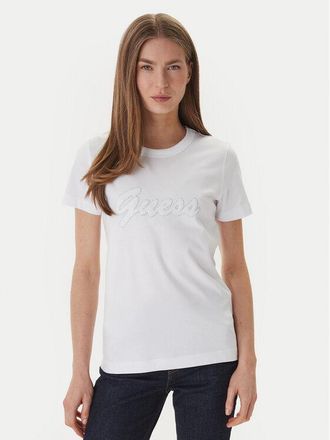 Guess T-Shirt W6GI08 K3023 Wei&szlig; Regular Fit