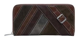 Desigual porte-monnaie Mone Fibonacci Fiona Long Wallet Dark Caramel brun
