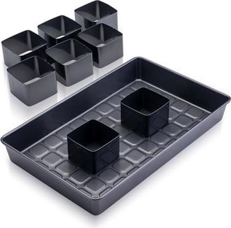 Zenker Zahlen- und Buchstaben Backform - 9-teiliges Set für kreative Backwerke, PFAS-freie Beschichtung, Hitzebeständigkeit +230 °C, Schwarz