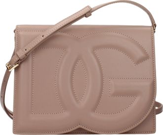 Dolce & Gabbana Dolce&Gabbana Femmes Sacs &agrave; bandouli&egrave;re Rose/Rose poudr&eacute; Cuir