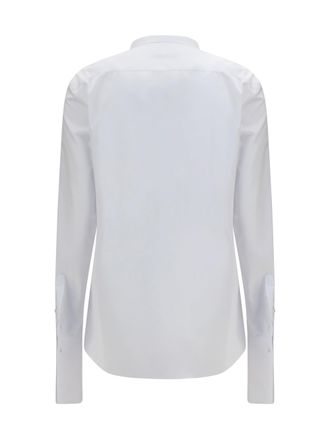 Fendi Womens Cotton Poplin Shirt Bianco
