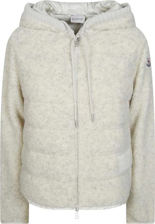 Moncler Rei&szlig;verschluss-Strickjacke - - Sweatshirts & Hoodies - Damen - Beige - L