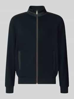 Bugatti Sweatjacke mit Label-Details
