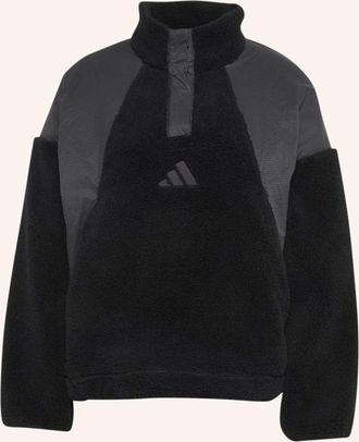 ADIDAS TERREX Adidas Terrex Terrex Xploric Climawarm Pullover, Flauschiges Material, Druckknopfkragen schwarz