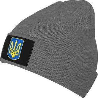 Generic Je Soutiens LUkraine Et Les &Eacute;tats-Unis. Fiert&eacute; Ukrainienne. Unisex Bonnets Hiver Confortable Bonnet De P&ecirc;cheur Coupe-Vent Skull Cap pour Casque Moto T