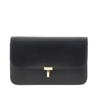 Toteme T-Lock leather pouch with shoulder strap Woman One Size