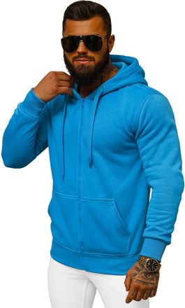 OZONEE Herren Hoodie Sweatjacke Kapuzenpullover Sweatshirt Farbvarianten Kapuzenjacke Kapuzenpulli mit Rei&szlig;verschluss Langarm Sport Style Casual Fitness Trai