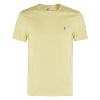 Polo Ralph Lauren Gelbes T-Shirt mit gesticktem Logo - - Tops - Herren - Gelb - XL