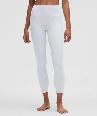 lululemon Align Leggings HB f&uuml;r Frauen - 63 cm - Gr&ouml;&szlig;e 10 in Starch Blue