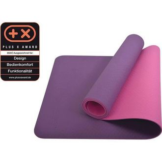 Schildkrot Fitness Matte Schildkr&ouml;t BICOLOR YOGA MATTE 4mm (violet-pink) im Carrybag M-2022