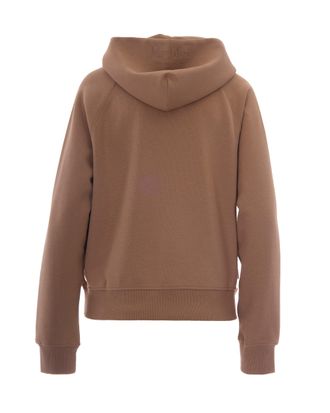 Max Mara Womens Hooded Sweatshirt Marea Camel Cotton Sweatshirts Sweater