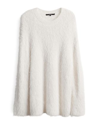 someday Damen Pullover | Tajah Regular Flauschiger Strickpullover aus Chunky Knit Milk, 38